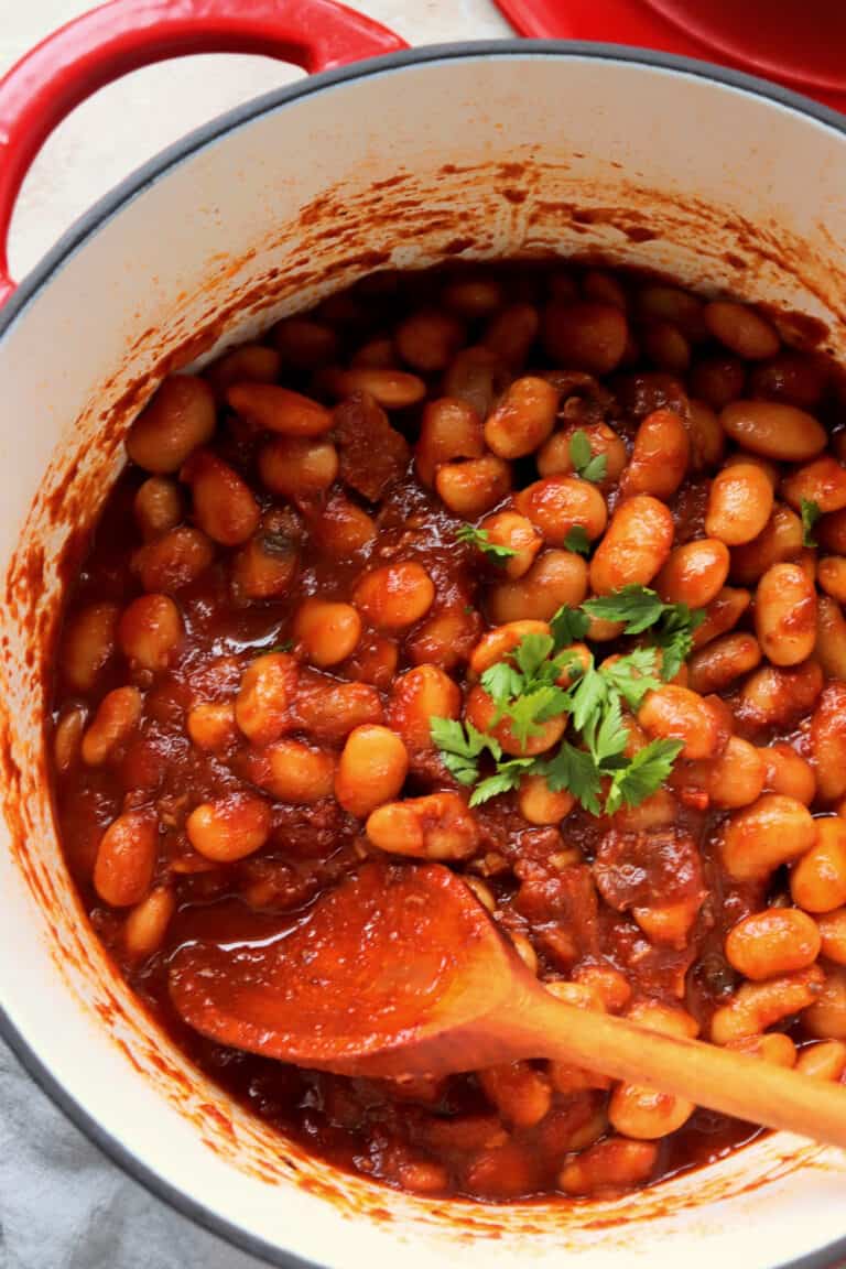 Southern Style Dutch Oven Baked Beans - Best Dutch Oven Recipes
